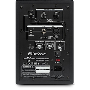 Focusrite Scarlett Solo 2x2 USB Audio Interface Full Studio Bundle with Creative Music Production Software Kit and Eris E5 Pair 2-Way Studio Monitors and 1/4” Instrument Cables