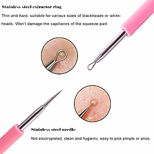 BEZOX Professional Acne Removal Needle, Whitehead & Blackhead Remover, Pimple Extractor Tool