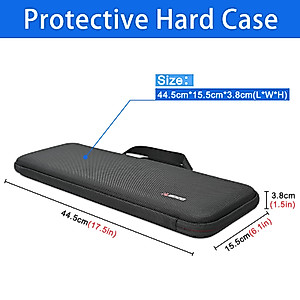 RLSOCO Hard Case for Apple Magic Keyboard (Numeric Keypad) & for Apple Magic Keyboard and Magic Mouse - Black (Case Only)