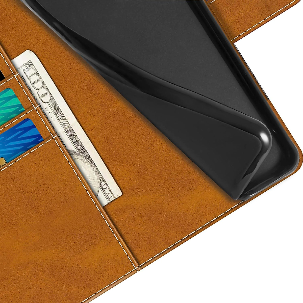 MILEGAO Leather Case for LG V20 H990DS Magnetic Phone Case with Wallet and Card Slot + [2 Pack] Tempered Glass Screen Protector for LG V20 H990DS (5.7”)