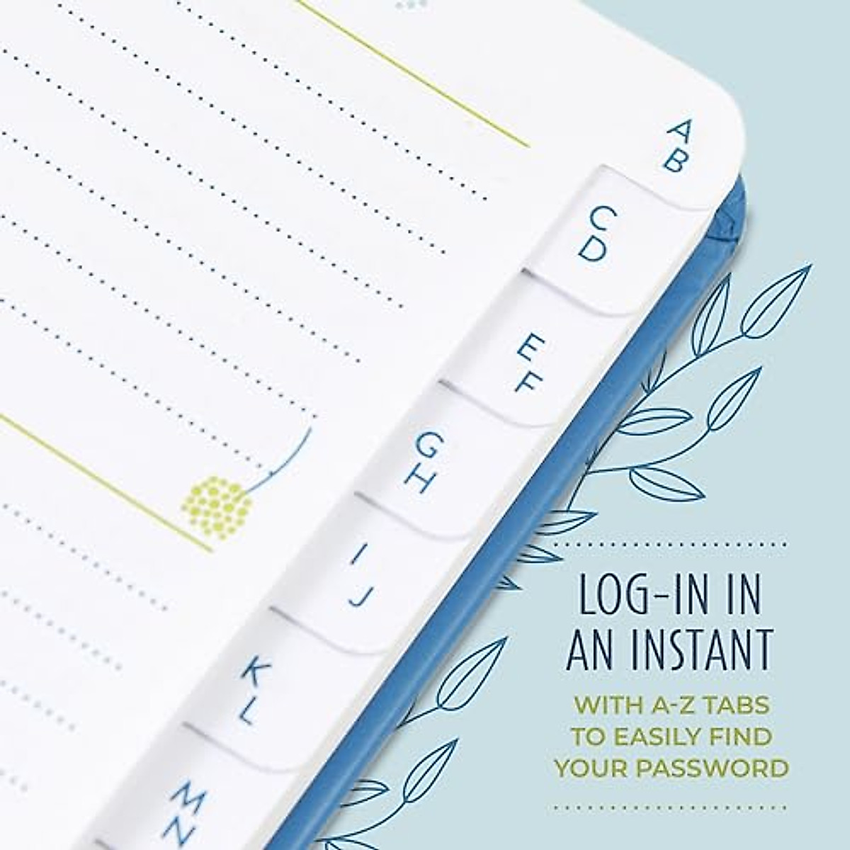 Boxclever Press Password Book. Never Forget a Password Again! Untitled Password Keeper Book to Keep Your Internet Details Safe. Password Book with Alphabetical Tabs for Home Or Office - 6 x 4.5''
