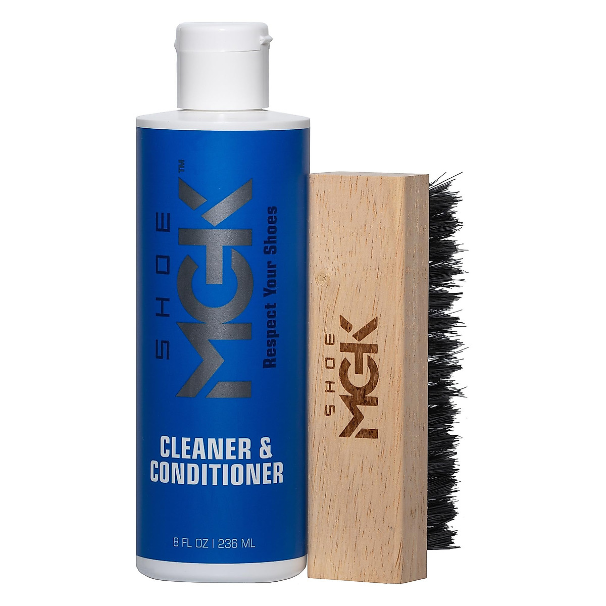 Shoe MGK Starter Shoe Cleaner Kit XL - Shoe Cleaner & Conditioner for All Shoes, Premium Shoe Brush