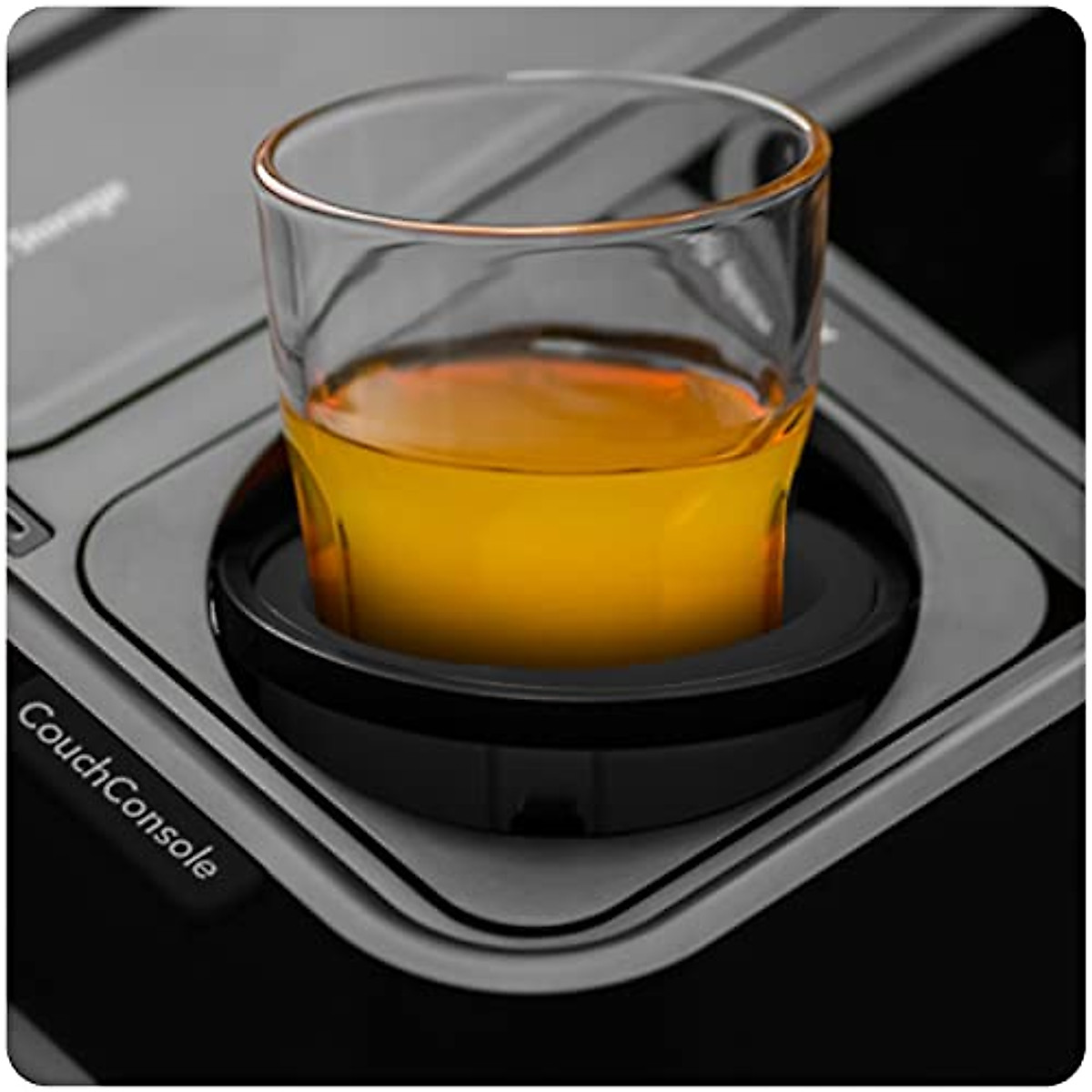 Couch Console Original Cup Holder Module Adjustable Anti-Spill Drink Holder with Non-Slip Base for Car, Boat, and Home Use