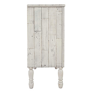 Signature Design by Ashley Falkgate Cottage Farmhouse Accent Cabinet, White