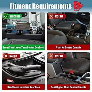 Paffenery 1 Pcs Car Seat Gap Filler Organizer Storage Box for Car Seat Organizer Between Seats, Car Organizers and Storage Front Seat Gap