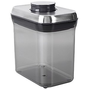 OXO Good Grips Airtight Coffee POP Container (1.5 Qt),Silver/Grey