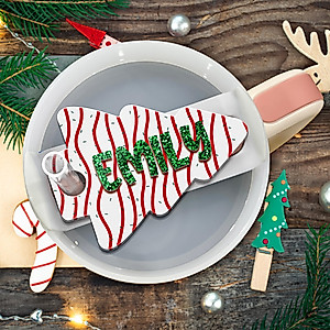 Christmas Tree Tumbler Name Tag, Customized Tumbler Name Tags, Christmas Tumbler Name Plate, Personalized Name ID Tags for 30oz 40oz Tumblers, Quencher Tumbler Name Plate