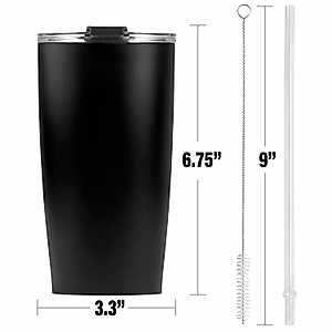 Logovision Papa Smurf Tumbler, Stainless Steel, 20 oz, Travel Mug, Vacuum Insulated & Double Wall with Leakproof Lid