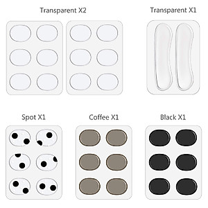 CCOZN Drum Dampeners Gel Pads, 30 Pieces Oval Drum Dampeners 2 Pieces Long Clear Drum Dampeners Silicone Drum Silencers Soft Drum Dampening Gel Pads Drum Mute Pads for Drums Tone Control