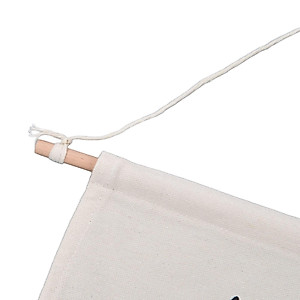 Agatige Alphabet Hanging Wall Canvas Decor, Retro Large Simple Nursery Wall Decor DIY Classroom Home Decor for Nursery, Child Room, Kindergarten