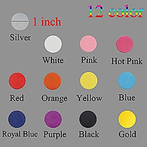 Silver Confetti 1 inch Table Confetti Glitter 5000 pcs for Wedding Party Decoration or Filled Balloons