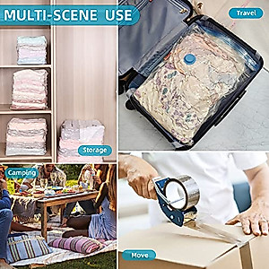 Vacuum Storage Bags, Space Saver Bags Compression Storage Bags for Comforters and Blankets, Vacuum Sealer Bags for Clothes Storage，Essential travel compression bag, vacuum packaging space saving bag