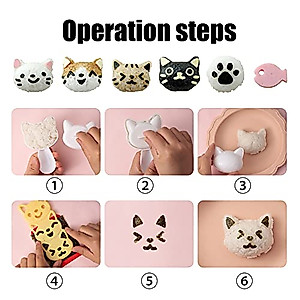 Cute Cat Sushi Mold for Kids, Musubi Maker Press, Rice Ball Mold Shaker, Classic Triangle Rice Ball Maker Mold Kit for DIY Fun Lunch Box Picnic Tool (CAT)