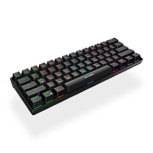 Ant Esports MK1300 Mini Wired Mechanical Gaming Keyboard with 60% Compact Form Factor - Outemu Red Switches