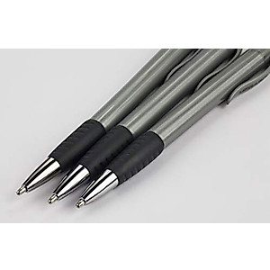 Promarx Megabold Retractable Ballpoint Pens with Comfort Grip, 1.6 mm, Black, 3 Count