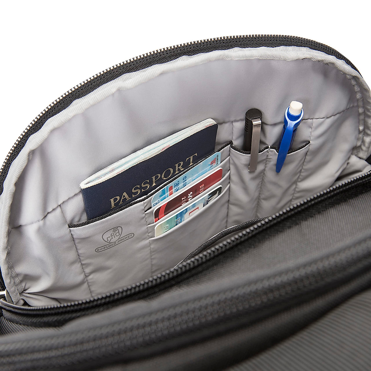 Travelon Anti-Theft Classic Large Backpack, Black, 12 x 18.5 x 6.5