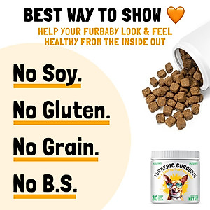 Turmeric Curcumin Hip & Joint Dogs Supplement Anti-Inflammatory Support for Arthritis & Mobility with Collagen & BioPerine Pain Relief Antioxidant Digestive Cardiovascular (1 Count (Pack of 26))