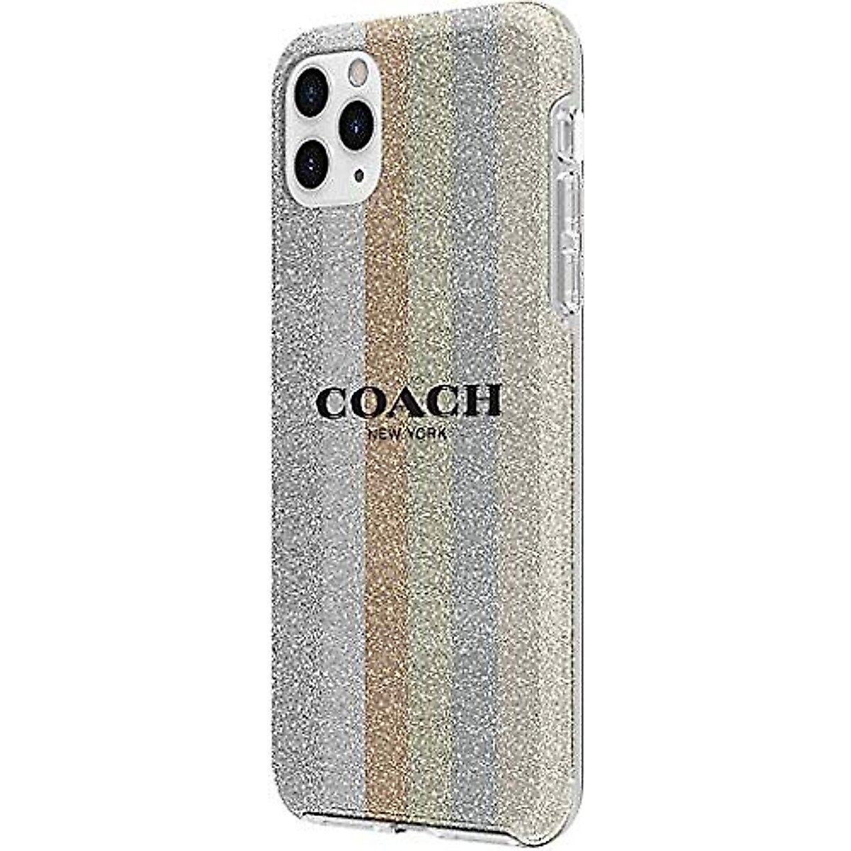 Coach Protective Case for iPhone 11- Glitter Americana Neutral Silver Glitter/Multi