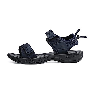 EZEREELL Men's Hiking Sandals, Comfortable Sport Walking Sandals Navy Blue 7