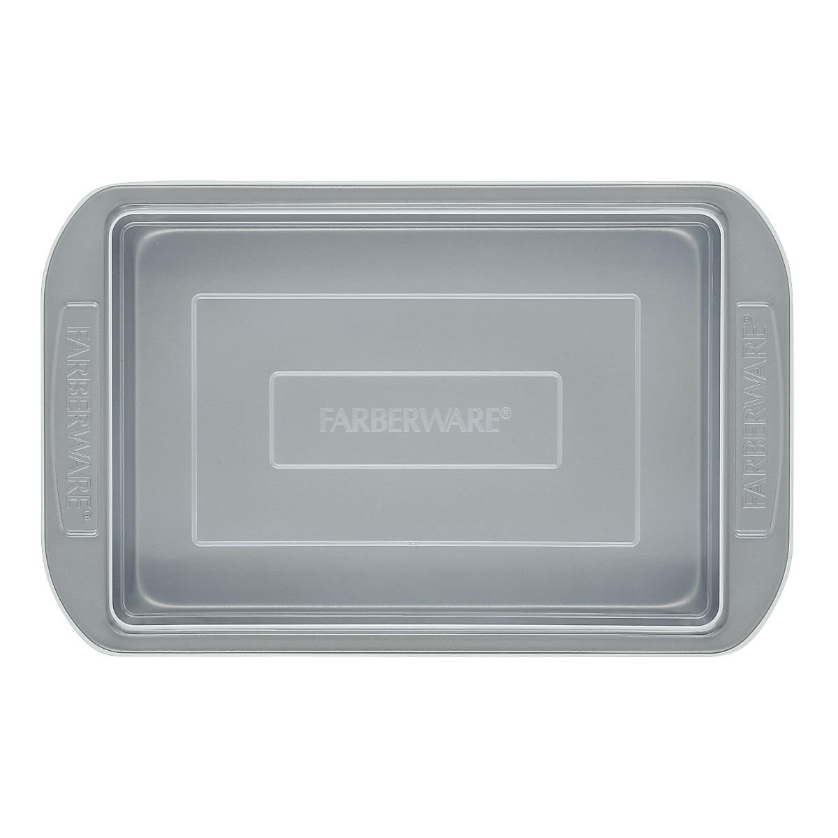 Farberware Nonstick Bakeware Baking Pan With Lid / Nonstick Cake Pan With Lid, Rectangle - 9 Inch x 13 Inch, Gray
