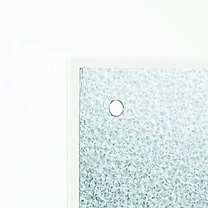 U Brands Glass Dry Erase Board, 96 x 47 Inches, White Frosted Non-Magnetic Surface, Frameless