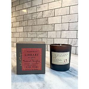 Paddywax Scented Candles Library Collection Luxury Artisan Candle, 6.5 Ounce, Frederick Douglass