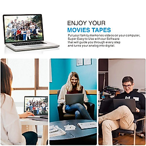 UCEC USB 2.0 Video Capture Card Device, VHS VCR TV to DVD Converter for Mac OS X PC Windows 7 8 10 11