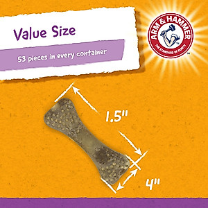 Arm & Hammer for Pets Nubbies Dental Treats for Dogs | Dental Chews Fight Bad Breath, Plaque & Tartar Without Brushing | Mint Flavor Value Bucket,Large (Pack of 6,318 Count Total)