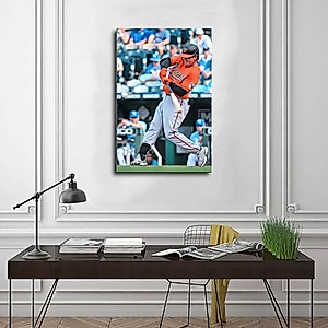Adley Rutschman Baseball Playe99 Canvas Poster Bedroom Decor Sports Landscape Office Room Decor Gift Frame:12x18inch(30x45cm)