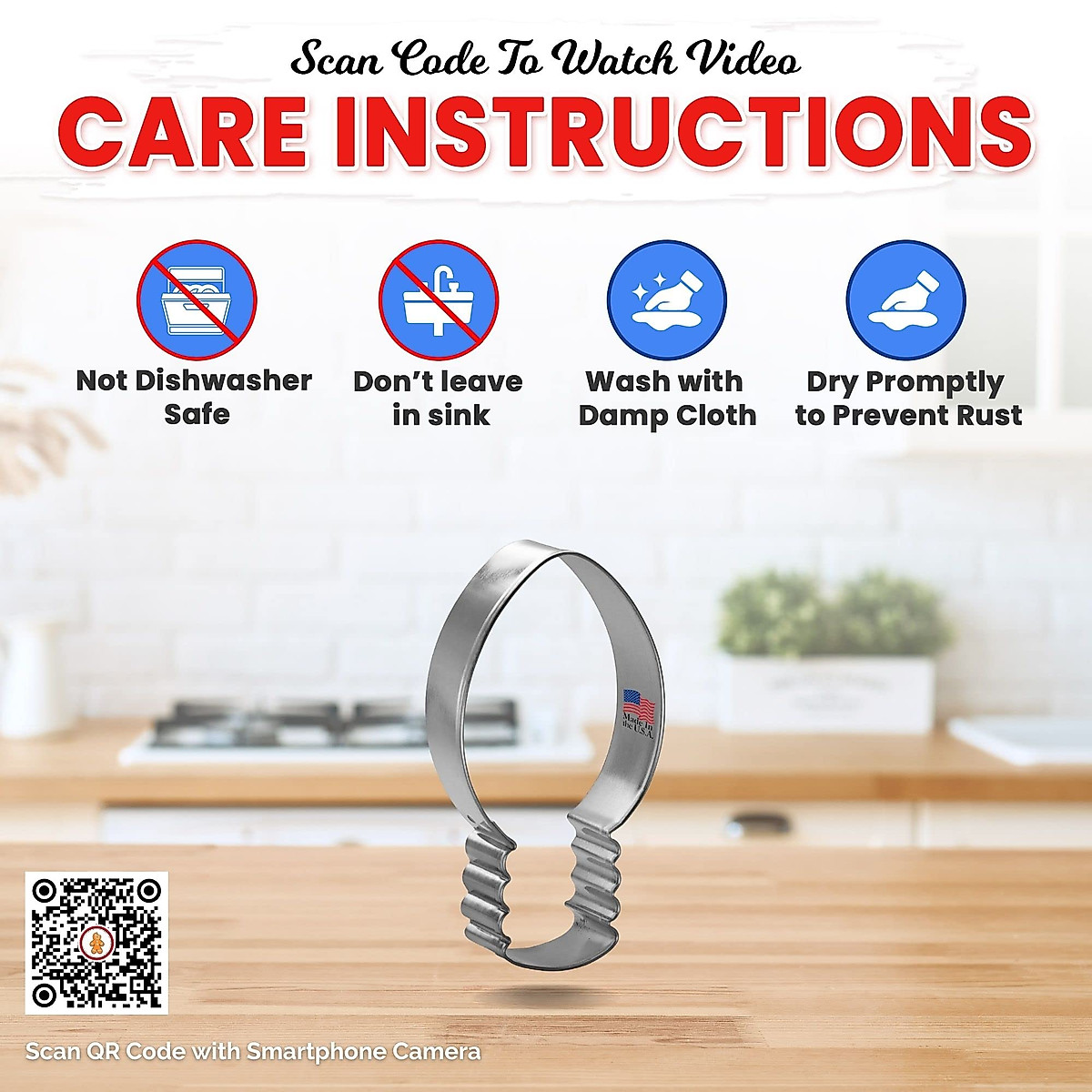 Lightbulb Cookie Cutter 4 in – Made in the USA – Foose Cookie Cutters Tin Plated Steel – Cookie Mold