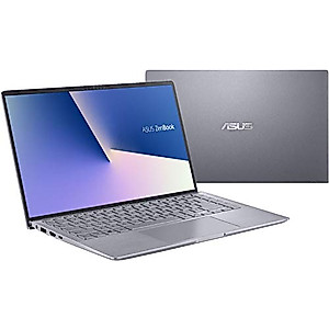 ASUS Zenbook 14 Business Laptop Computer 14" FHD Display AMD Hexa-Core Ryzen 5 4500U (Beats i7-10510U) 8GB RAM 512GB SSD GeForce MX350 2GB Backlit Keyboard USB-C Alexa Win10Pro Light Gray + HDMI Cable