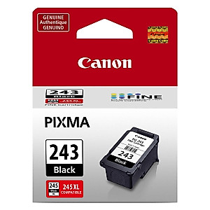 Canon 2 Pack PG-243 Black Ink Cartridge for PIXMA IP, MX, MG, TS, and TR Series Printers - 5.6ml