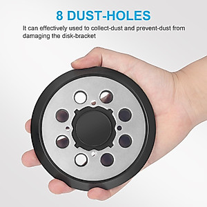 Fibvaxm 4 Pack Orbital-Sander Replacement Pad, for DeWalt DWE6421 6421K DWE6423 6423K DCW210B DWE64233 and N329079 Replacement Pad, 5 Inch 8 Hole Hook and Loop Metal for Sander Pads More Enduring