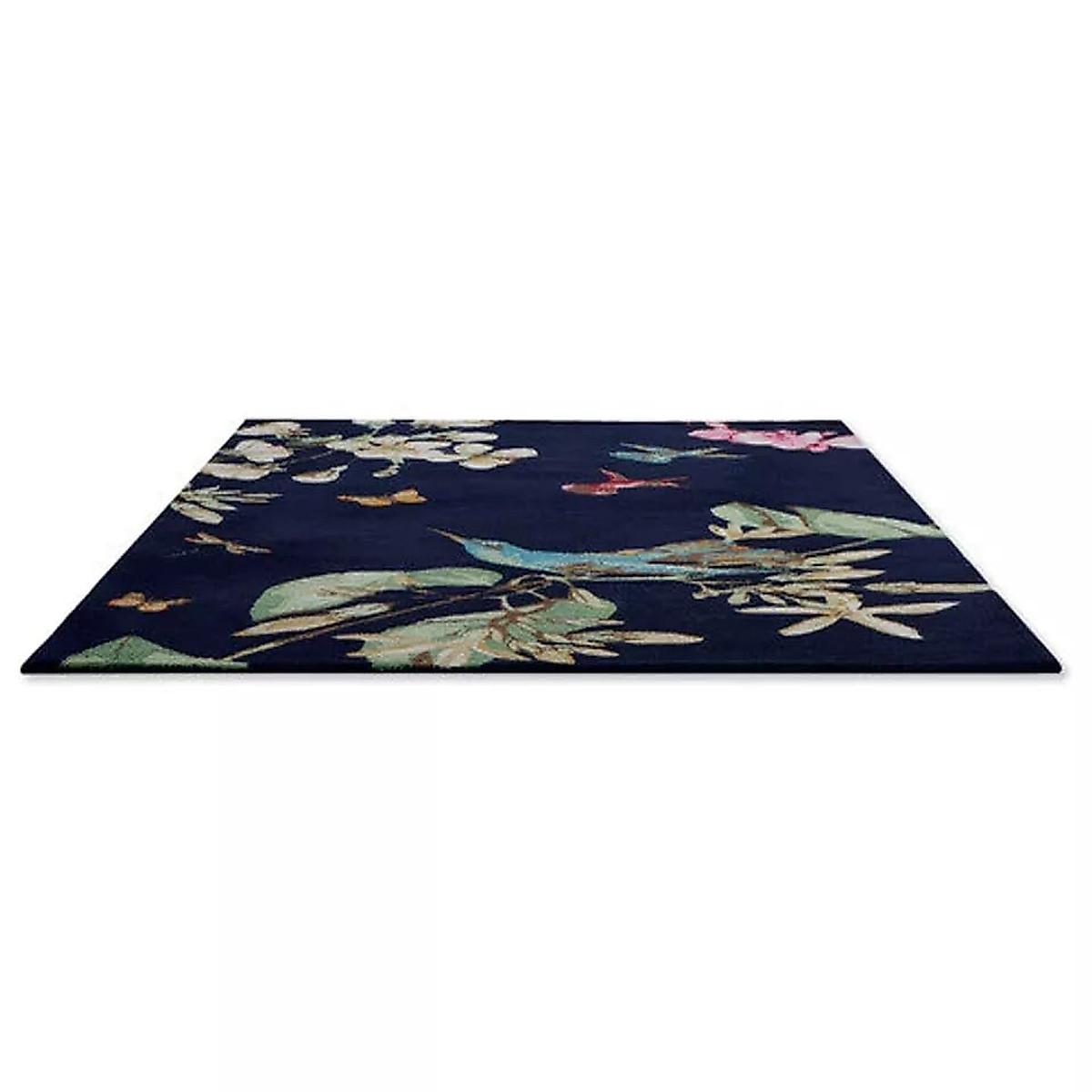 Rug Mosaic Hand Tufted Carpet, Luxurious Comfort and Style for Living Room, Bedroom, Dining Room, Elegant Entryway Floor Accent for Home, Color: Black, Size: 4X6 ft