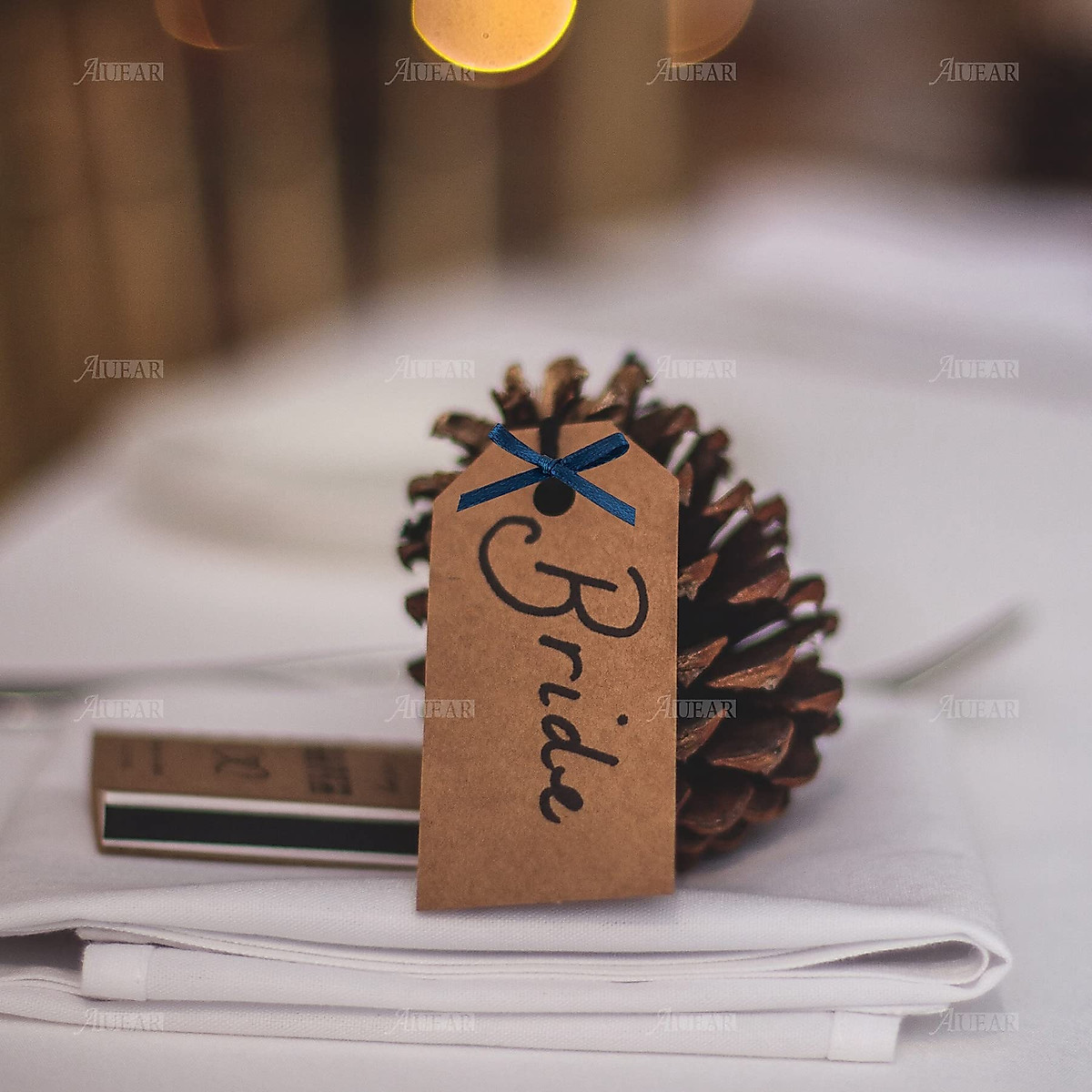 AUEAR, Mini Satin Ribbon Flowers Bows Ties Craft Scrapbooking Embellishment DIY Projects Bowties Decorations for DIY Hair Clips Pets Hair Bows (200 Pack)