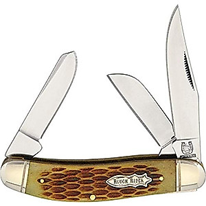 Rough Ryder Sowbelly Stockman Amber Bone