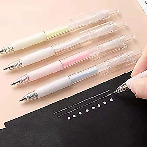 6pcs Ball Point Adhesive Glue Pen with 6PCS Extra Glue Refills, Kids-Friendly Precise Apply and Easy Control, Quick Dry Glue Pen for Crafting, Scrapbooking, Card Making, Kids School Craft Supplies.