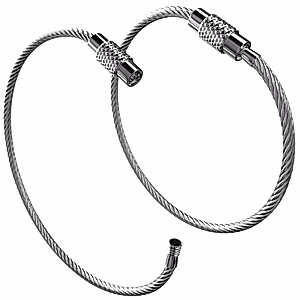 Large Luggage Tag Initial with Full Privacy Cover and Stainless Steel Loop (Black) (G)