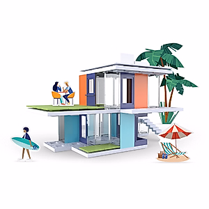 Arckit Coastal Living Building Blocks Kit, STEM Educational Toy, Miniature House Kit Model House, Architecture for Kids, Unique Gift for Adults & Kids