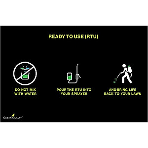 Green Canary Pre-Mixed Grass Colorant - 4 Liter Bottles (More Than 1 Gallon), High Purity, Environmentally Safe, Natural Looking Turf, Green Grass Paint, Ready to Apply Grass Colorant, Made in USA