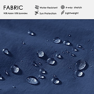 Willit Women's Shorts Hiking Cargo Golf Shorts Outdoor Summer Stretch Shorts with Pockets Water Resistant Navy Blue M