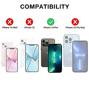 Vakoo Crystal Series for iPhone 13 Pro Clear Case, [Anti-Yellowing] [Germany Bayer Material] Slim Thin Transparent Silicone Protective Phone Case for iPhone 13 Pro (6.1 inches)