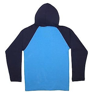 Minecraft Boys Long Sleeve Creeper Hoodie Tee (Blue, Size 5/6)
