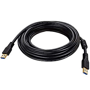 Ruaeoda USB to USB Cable Male to Male 20 ft, Long USB 3.0 Cable A to A for Data Transfer Hard Drive Enclosures, Printer, Modem, Cameras