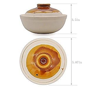 Citronella Candles in Coarse Pottery Container, Natural Soy Wax Candle Outdoor and Indoor