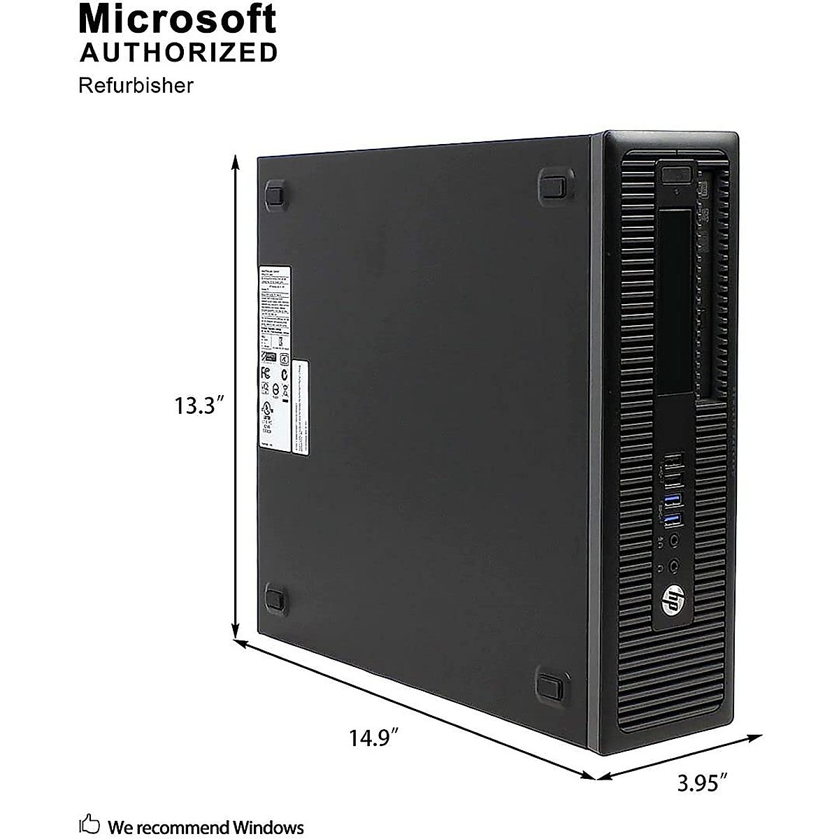 HP ProDesk 600 G2 SFF Desktop Computer Inter i5-6500 Up to 3.60GHz 32GB DDR4 RAM New 1TB SSD Built-in AX200 Wi-Fi 6 HDMI Dual Monitor Support Wireless Keyboard and Mouse Win10 Pro (Renewed)