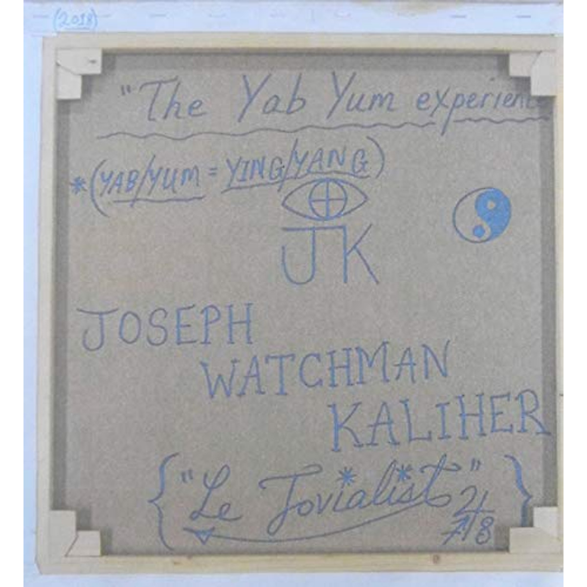 Joseph KALIHER (Texas 1970) THE YAB YUM (YIN YANG) EXPERIENCE OLIO su TELA 50x50