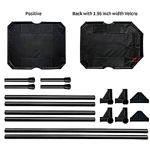 LOOGU Elevated Dog Bed, Portable Raised Dog Cot Bed for Indoor and Outdoor Use Dog Bed with Breathable Mesh and Durable Frame