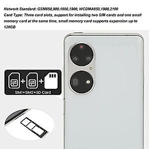 P60 Pro Smartphone, 7 Inch 1440 x 3040P HD Screen, 4GB RAM 64GB ROM, 8000mAh Battery, Front 8MP Rear 16MP, MT6893 Quad Core Phone for Android 11.0 System(USA)