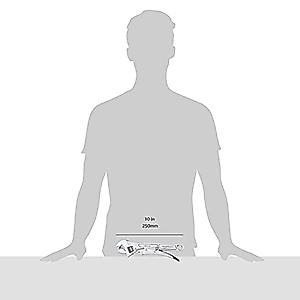 Amazon Basics Locking Adjustable Wrench, 10 inch x 2.7 inch x 0.75 inch